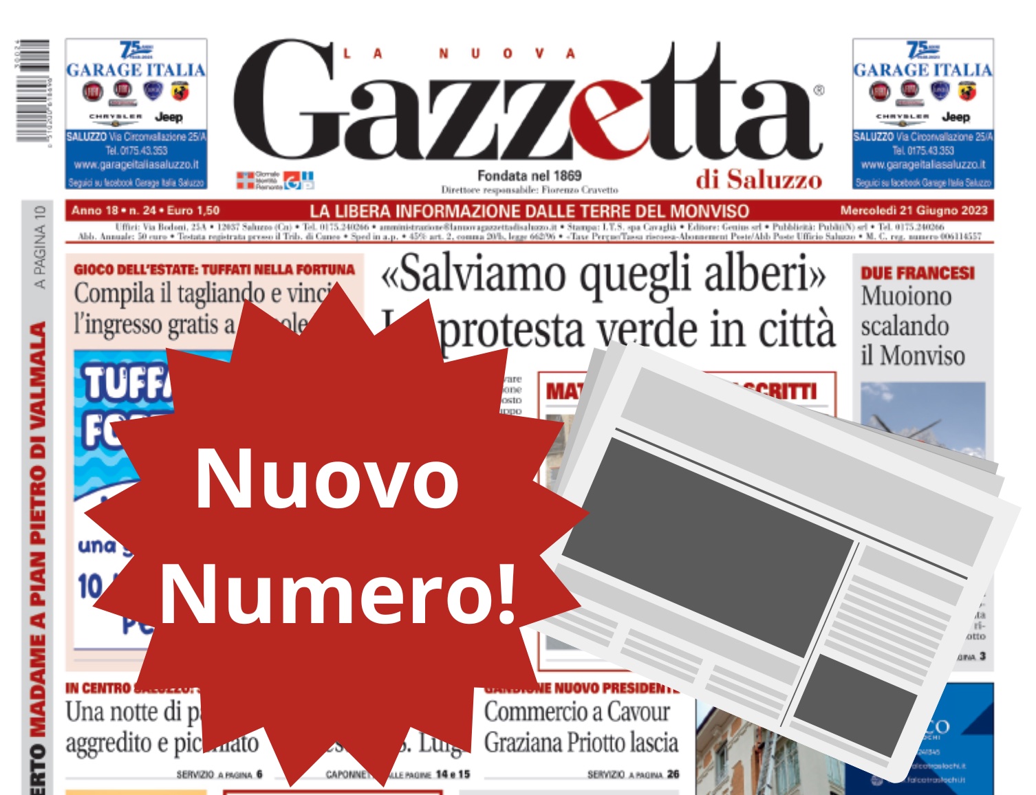 Nuovo Numero del 21 giugno in Edicola!