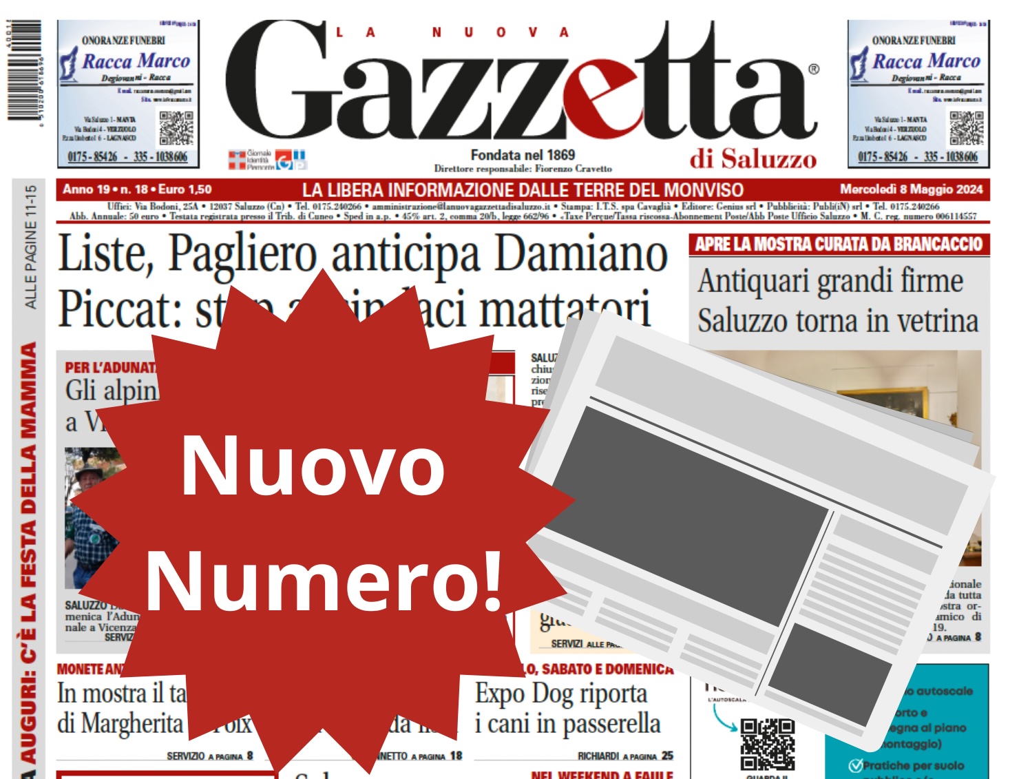Nuovo Numero dell'8 maggio in Edicola!